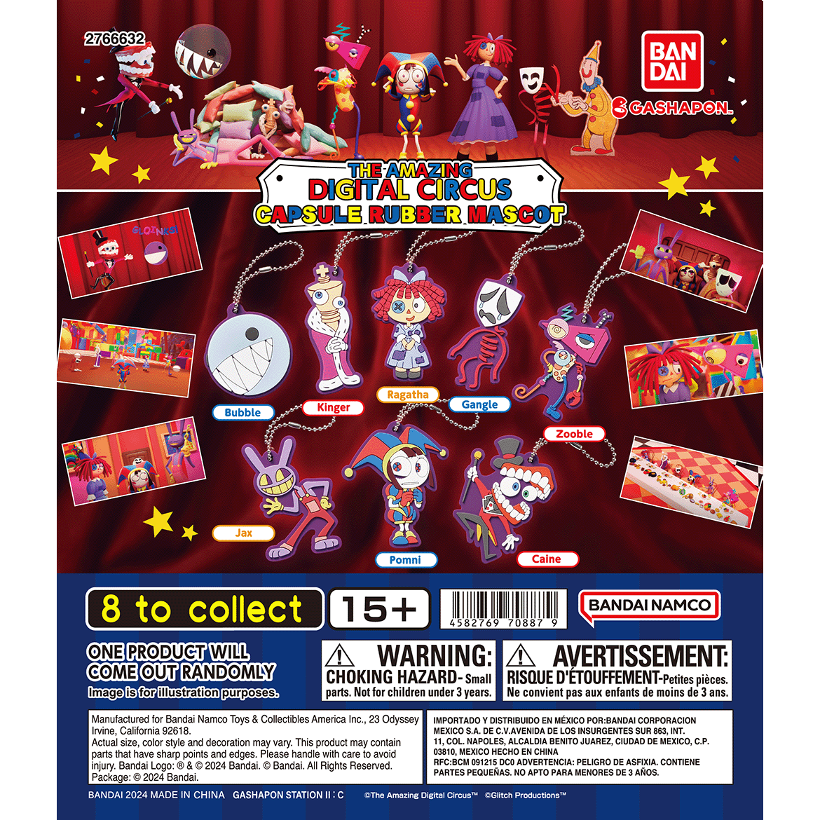 THE AMAZING DIGITAL CIRCUS CAPSULE RUBBER MASCOT – Sparetime